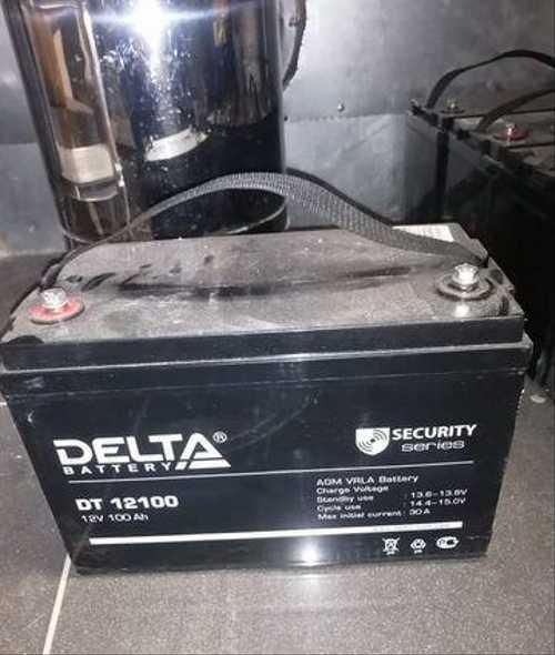 Аккумулятор delta 12В/100 А/ч (акб DT 12100)