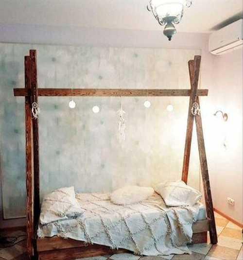 Кровать в стиле Бохо (вигвам)