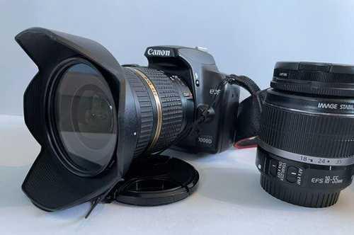 Canon EOS1000D Kit + обьектив tamron + Sigma