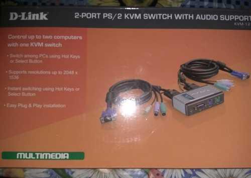 Свитч D-link 2-port ps/2 KVM Switch с поддержкой а