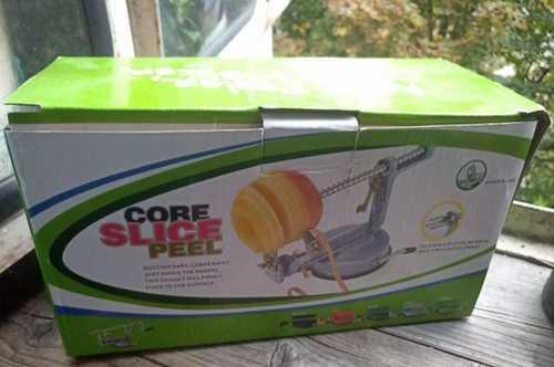 Apple peeler, corer & slicer