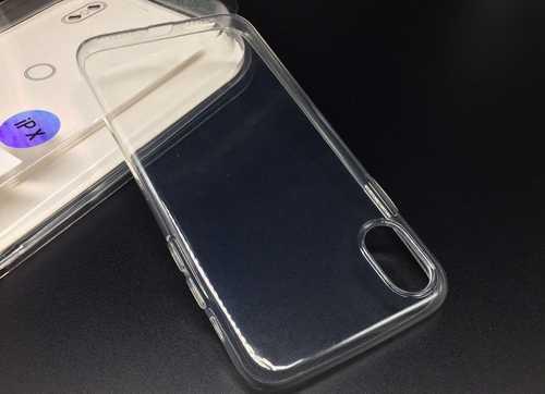 iPhone X Xs Чехол Силиконовый Coteetci прозрачный