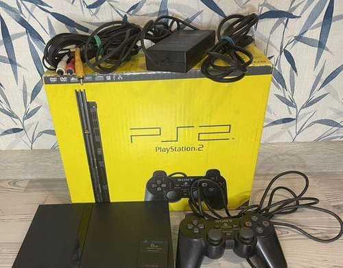Sony PS2 Slim scph-75008 в коробке