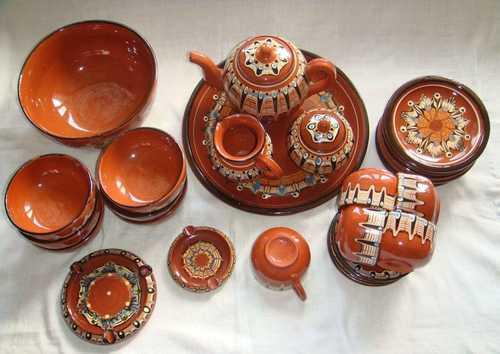 Набор посуды из болгарской керамики