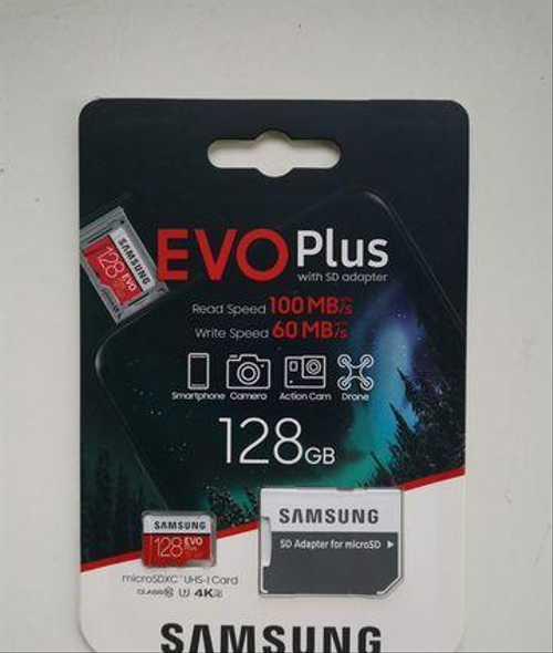 Microsdxc 128gb samsung evo plus