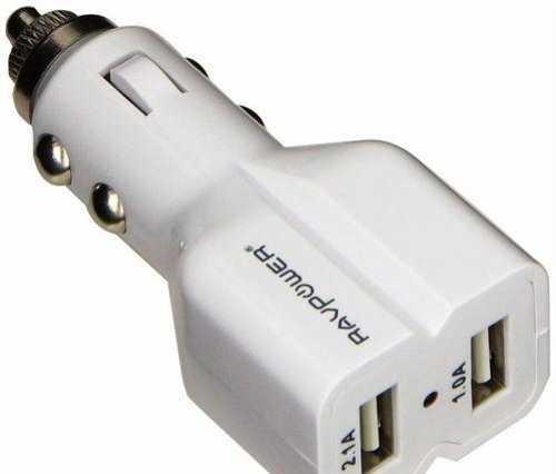 Азу Ravpower RP-CC01 2USB 3.1A 15W White