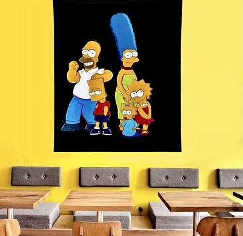 Большая Картина Симпсоны. Акрил