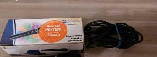 Динамический микрофон для караоке defender mic 130