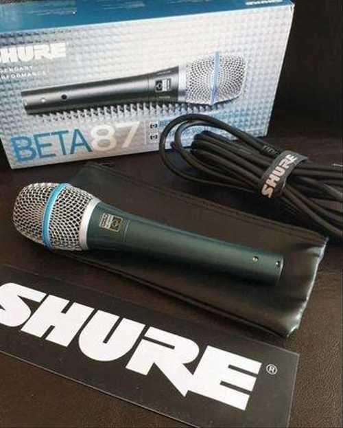 Shure beta 87a новый профессиональный микрофон