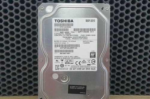Диск 500GB SATA 3.5" Toshiba DT01ACA050 (63 часа)