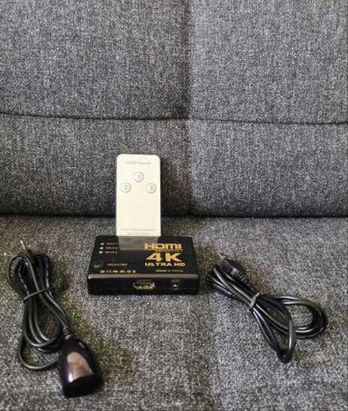 Hdmi switch 3 to 1 (4k)