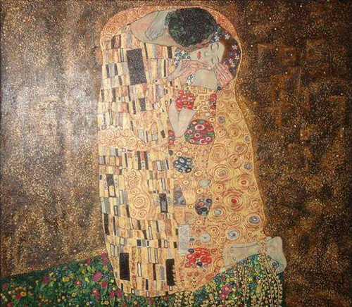Поцелуй (копия картины Г. Климта) холст, масло