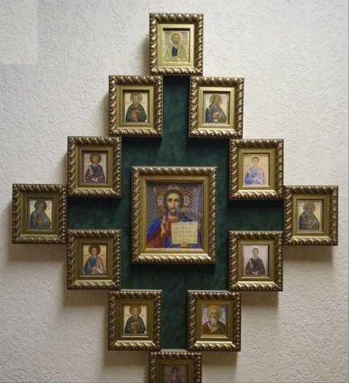 Большой крест на стену (иконы)