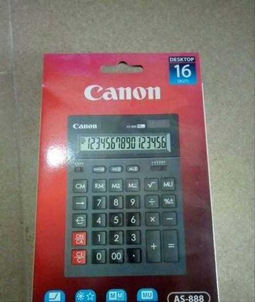 Калькулятор Canon as 888