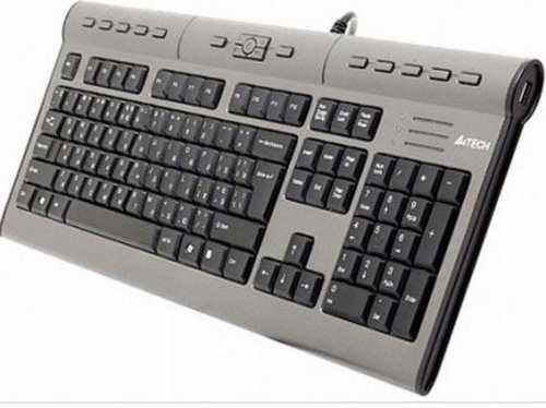 Клавиатура A4tech KLS-7MUU USB, цвет серебристый
