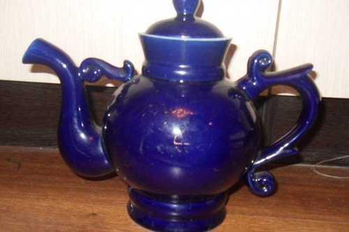 Большой заварочный чайник Синий, 22 лкобальт