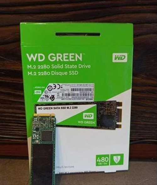 SSD M.2 WD Green SSD WDS 480гб