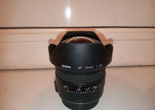 Объектив Sigma AF 14mm 3.5 для Canon