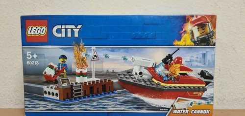 Lego city 60213 пожар в порту