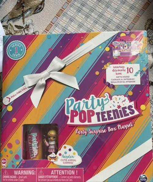 Набор игровой с сюрпризом Party pop teenies