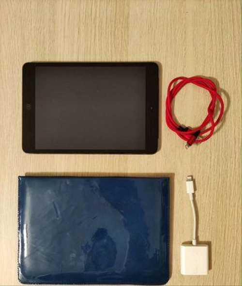 iPad mini 2 32gb cellular с дорогим чехлом