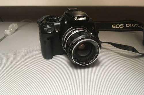 Canon 400d kit + sun 35mm 2.8 + кольцо m42 + сумка