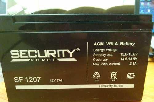 Аккумулятор Security Force SF 1207 12В 7А/ч акб | Festima.Ru .