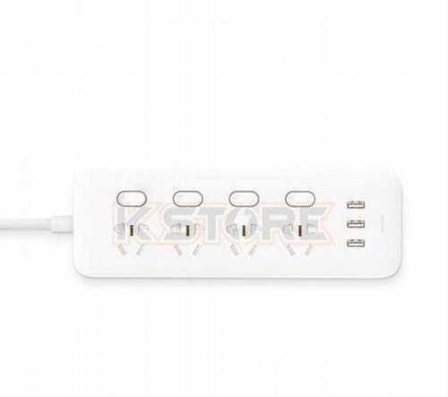 Удлинитель Xiaomi Mi Power Strip 4 розетки и 3 USB