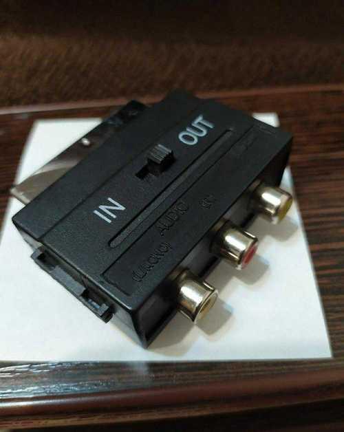 Двунаправленный переходник, адаптер scart - 3RCA 3