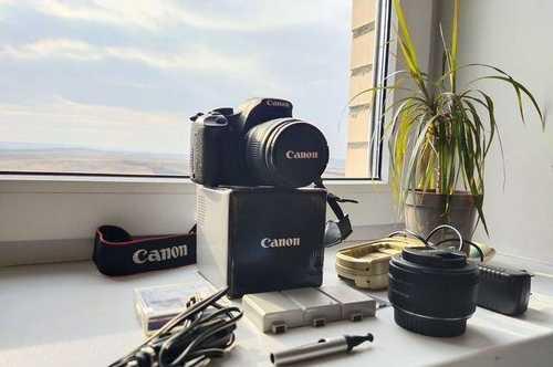 Canon EOS 500D+объективы+штатив