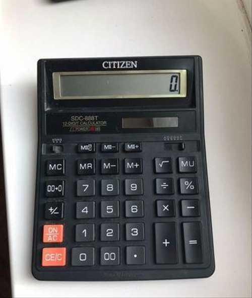 Калькулятор Citizen SDC-888T