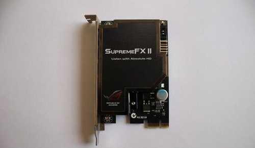 Звуковая карта7.1 asus SupremeFX II 192 кгц/24-бит