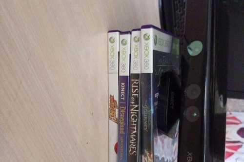 Xbox 360 kinect и 4 игры