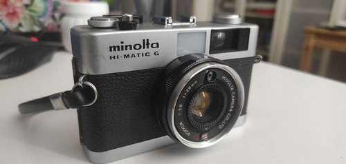 Фотоаппарат Minolta hi-matic g