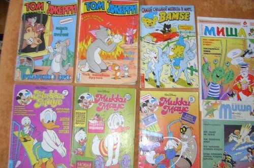 Детские журналы Tom&Jerry,Bamse, Микки Маус