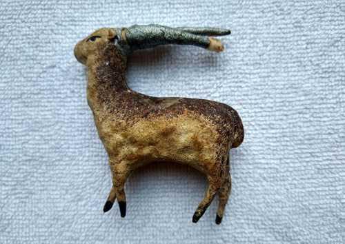 Елочная игрушка.Старинная. Горный козел. RRR