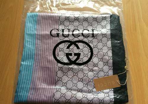 Шелковый платок/ палантин Gucci