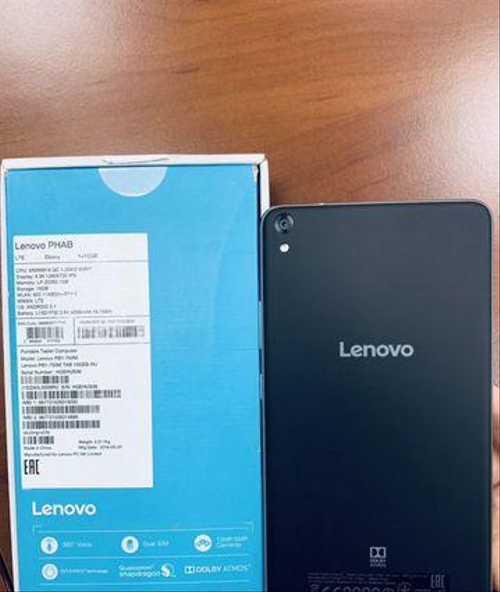 Планшет lenovo Phab PB1-750M, 1GB, 16GB, 3G, 4G, A