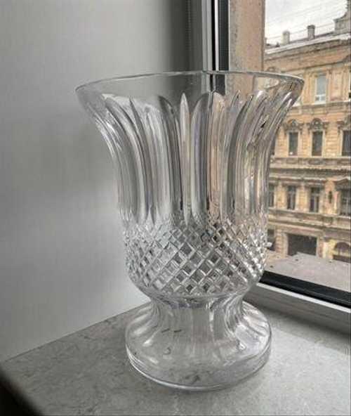 Хрустальная ваза большая красивая