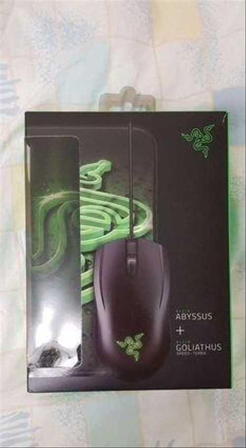 Игровая мышь Razer Abyssus 2000 + коврик Razer Gol