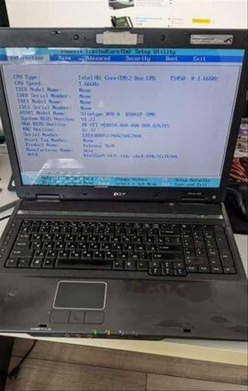 Ноутбук 17 дюймов Acer Extensa 7620G-3A2G16Mi