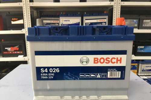 Аккумулятор 70 ач bosch S4 024 630A D26L
