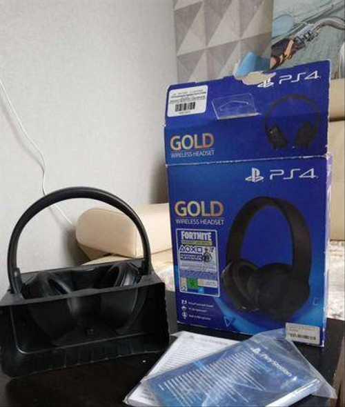 Беспроводные наушники sony playstation gold