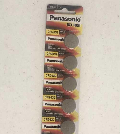 Батарейки CR2032 Panasonic
