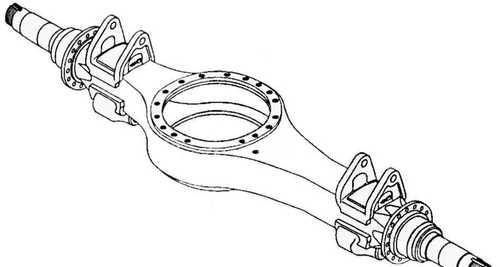 Картер заднего моста Камаз-5511, 5320, 5410
