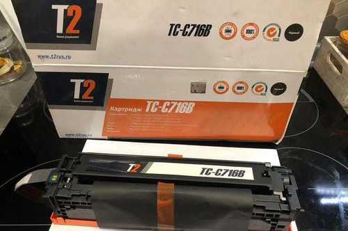 Картридж T2 tc-c716b черный новый