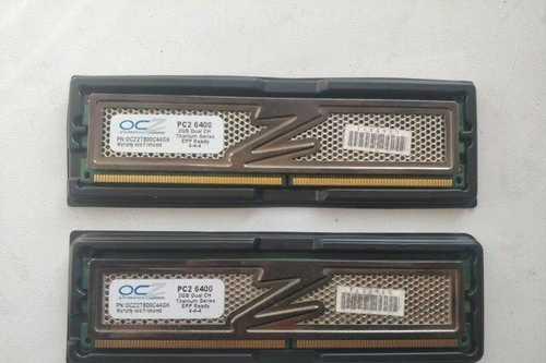 Оперативная память OCZ ddr2 2*2Gb (4Gb)