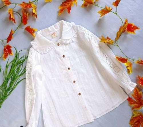 Школьная форма шикарная блузка для девочки бамбук