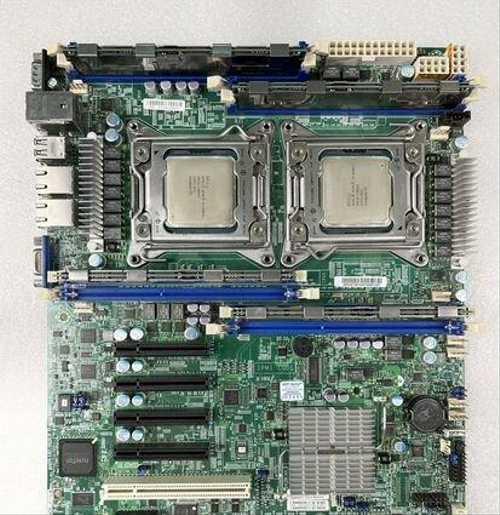 Комплект Supermicro X9DRL-iF + 2x 2690v2 + 16gb