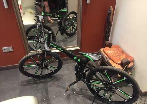 Складной велосипед на литых дисках greenbike